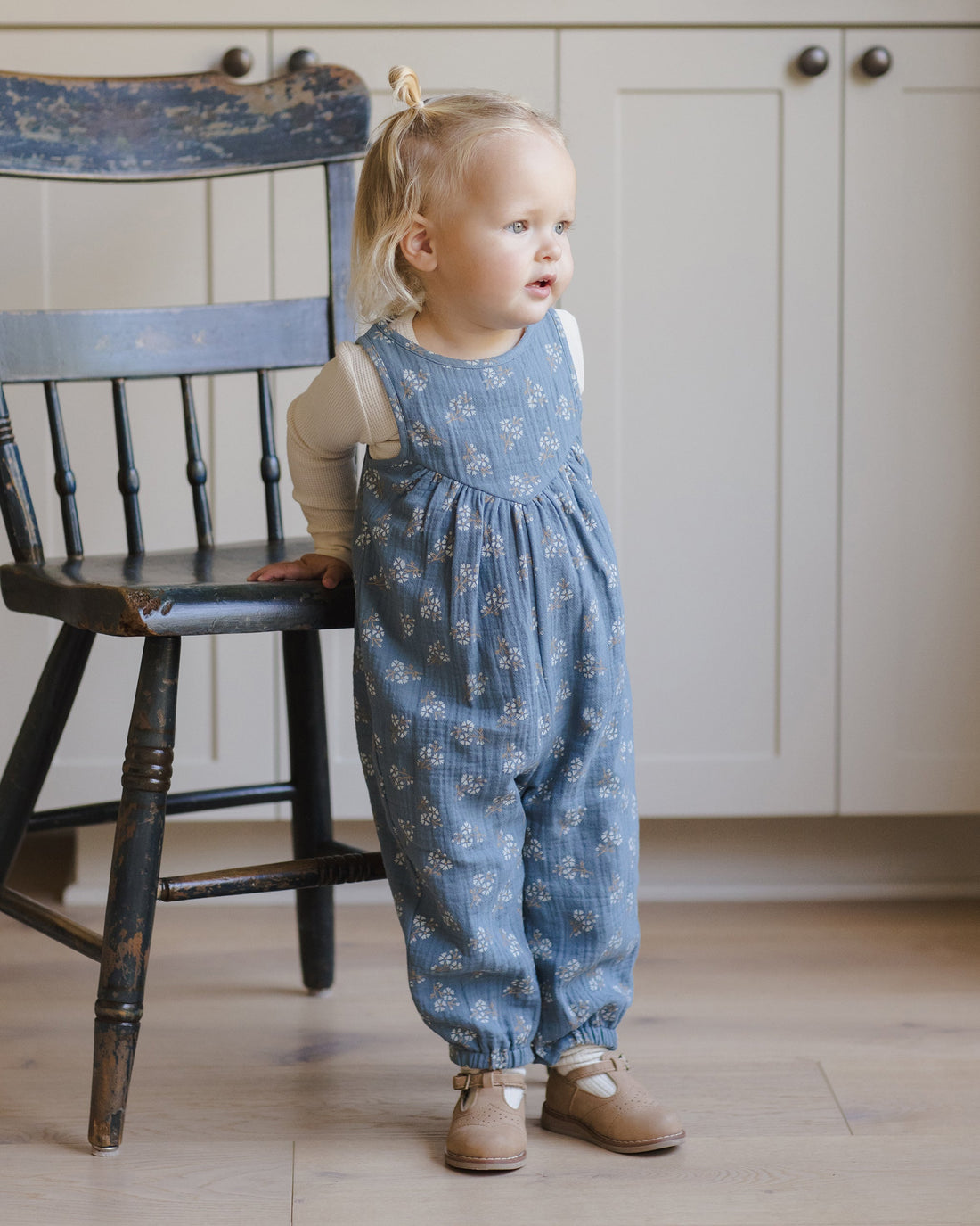 Maisie Overall || Blue Floral – Quincy Mae