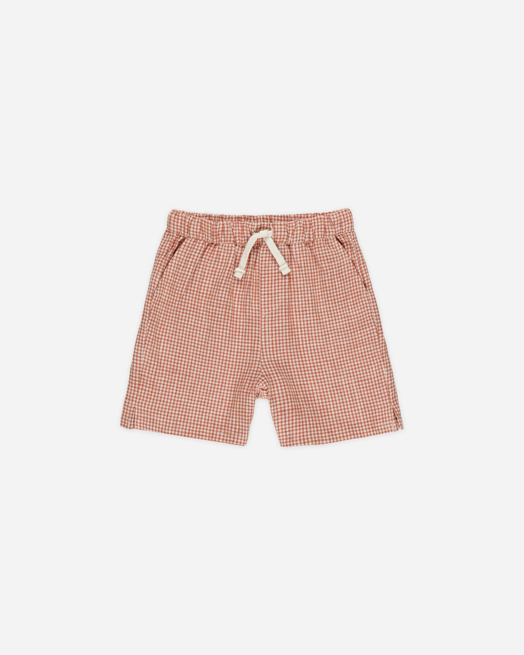 Perry Short || Poppy Gingham – Rylee + Cru