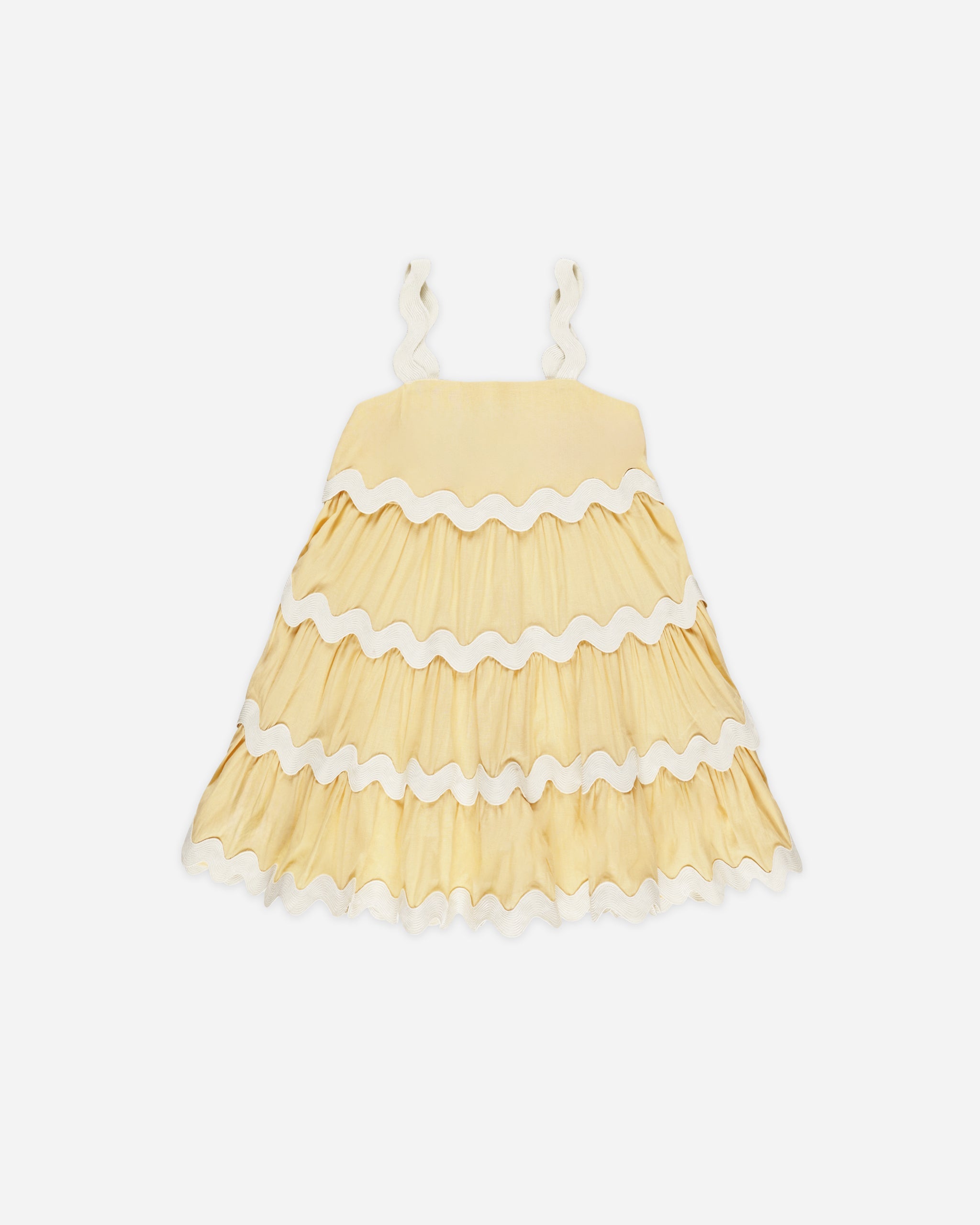 Ric Rac Dress || Yellow – Rylee + Cru